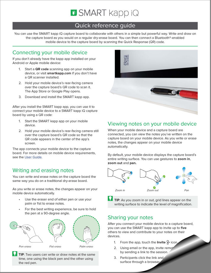 SMART kapp iQ quick reference guide 2 – SMART kapp